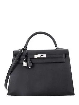 HERMES Kelly 32 Handbag - Noir