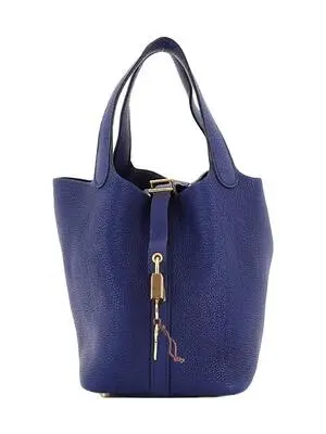 HERMES Picotin Lock Bag - Blue
