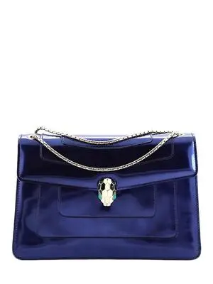 BVLGARI Serpenti Forever Medium Shoulder Bag - Blue
