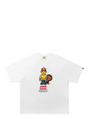 A BATHING APE X Fanatics X Wwe John Cena Baby Milo Relaxed Fit Tee Shirt - White
