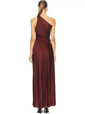 A.L.C. Aster Gown - Black Cherry