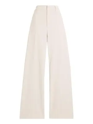 Brunello Cucinelli High-rise Wide-leg Jeans - Beige