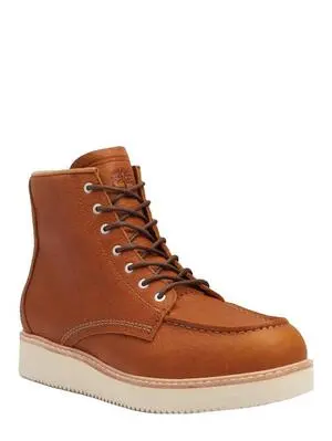 Timberland Oak Forge Waterproof Leather Boots Rust Full Grain