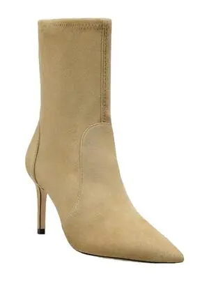 STUART WEITZMAN Pointed Toe Stiletto Bootie - Golden Olive