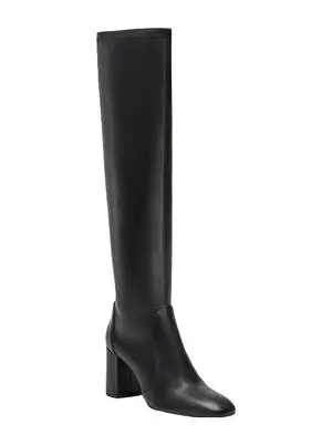 STUART WEITZMAN Lucie Knee High Block Heel Boots Black