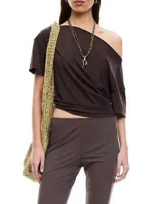 LIONESS Wildlands One-Shoulder Top
