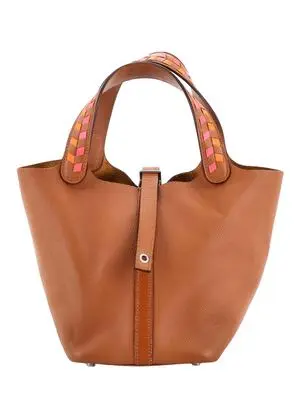 Hermès Picotin Lock Bag Tressage Epsom Pm Brown