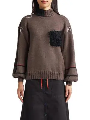 KÚR Hunter Wool-blend Sweater - Chocolate Brown