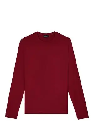 Giorgio Armani Stretch Viscose Jersey Jumper - Red