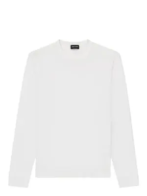 Giorgio Armani Stretch Viscose Jersey Jumper - White
