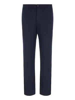 Giorgio Armani Pure Cashmere Jersey Trousers - Navy Blue