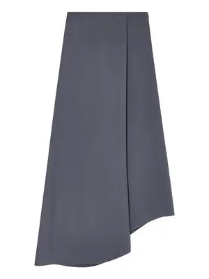 Giorgio Armani Asymmetrical Midi Skirt - Grey