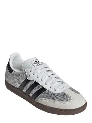Adidas Samba Og Crystal Embellished Sneaker - Crystal White/white/silver