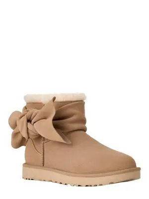UGG Classic Mini Bow Genuine Shearling Lined Boots