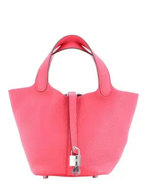 HERMES Picotin Lock Bag Clemence Pm - Rose Extreme