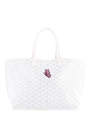 GOYARD Anjou Reversible Tote Printed Coated Canvas Pm - White