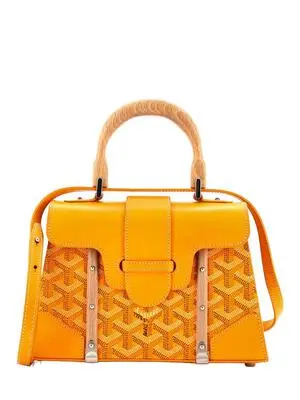 GOYARD Structured Saigon Top Handle Mini Bag - Yellow