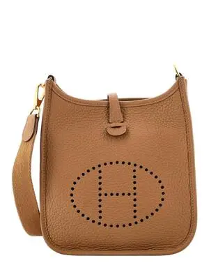 Hermès Evelyne Bag Gen III Clemence TPM Biscuit