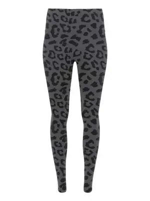 LEZAT Sara Organic Cotton Legging - Dark Heather Cheetah