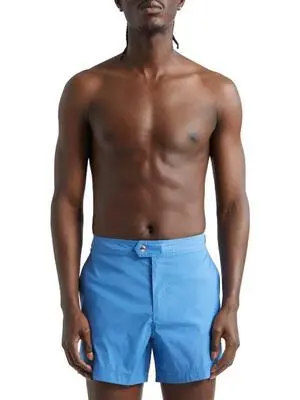 TOM FORD Poplin Swim Trunks - Azure Blue