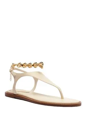 Schutz Lys Ankle Strap Slide Sandal - Sugar White