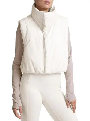 Beyond Yoga Water Repellent Puffer Vest - Glacier