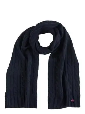 Brooks Brothers Cable-knit Scarf - Black