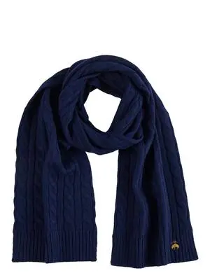 Brooks Brothers Cable-knit Scarf - Navy