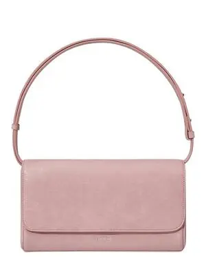 STAND OIL Classic Faux Leather Shoulder Bag - Soft Pink