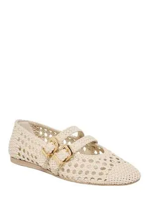 Dolce Vita Baylee Woven Mary Jane Flat - Creme Stella