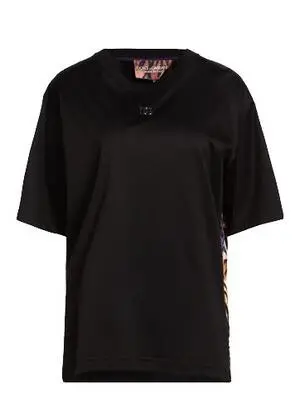 Dolce & Gabbana T-shirt With Leopard Print - Black