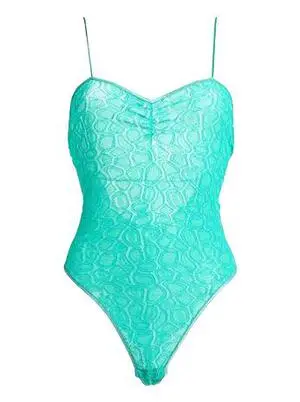 FORTE_FORTE Lace Bodysuit - Green