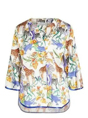 SHIRTAPORTER Multicolor Top - White