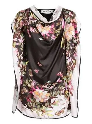 SHIRTAPORTER Floral-print Top - Black