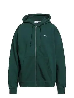 Obey Hooded Cotton-blend Fleece Sweatshirt - Green