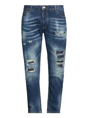 TAKESHY KUROSAWA Tapered Distressed Jeans - Blue