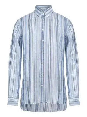 HACKETT Shirt Light Size Linen - Blue