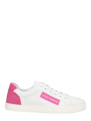Dolce & Gabbana Low-top Calfskin Sneakers - White