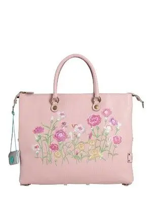 GABS Light Calfskin Floral-print Shopper Bag - Pink