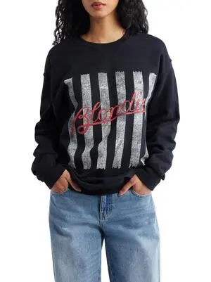 MERCH TRAFFIC Blondie Graphic Sweatshirt - Black