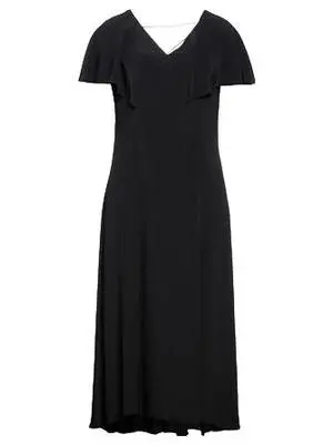 SIMONA CORSELLINI Midi Trapeze Dress - Black