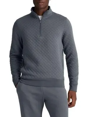 Tommy John Quilted Quarter Zip Top - Turbulence