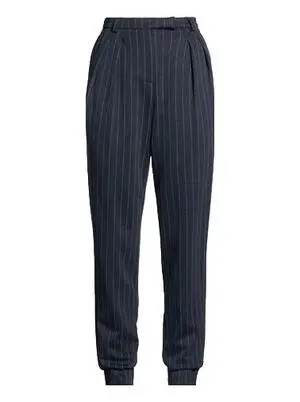 COMPAGNIA ITALIANA Tapered Pinstriped Pants - Navy