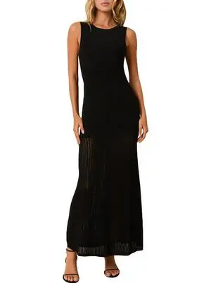 Solid & Striped Lucerne Sleeveless Maxi Dress - Noir