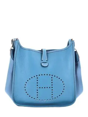 HERMES Evelyne Bag Gen I Clemence Pm - Blue Jean