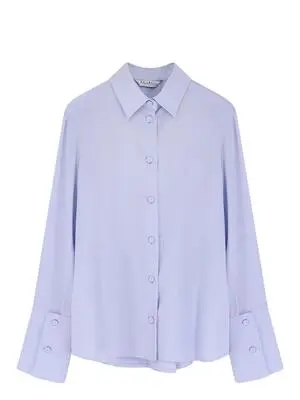 Max Mara Stretch Silk Shirt - Blue