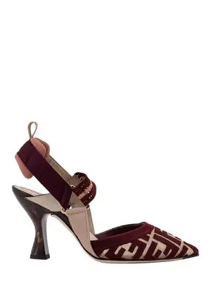 Fendi Colibrì Ff Fabric Pumps - Brown
