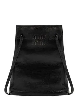 Miu Miu Leather Crossbody Bag - Brown