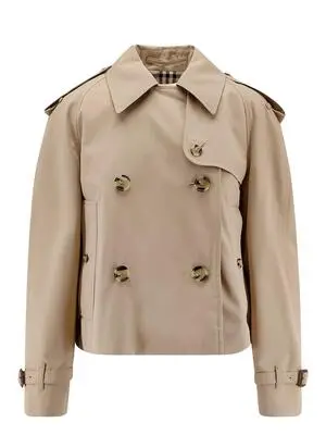 Burberry Haltye Organic Cotton Waterproof Jacket - Beige
