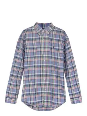 Polo Ralph Lauren Custom Fit Cotton Shirt - Blue